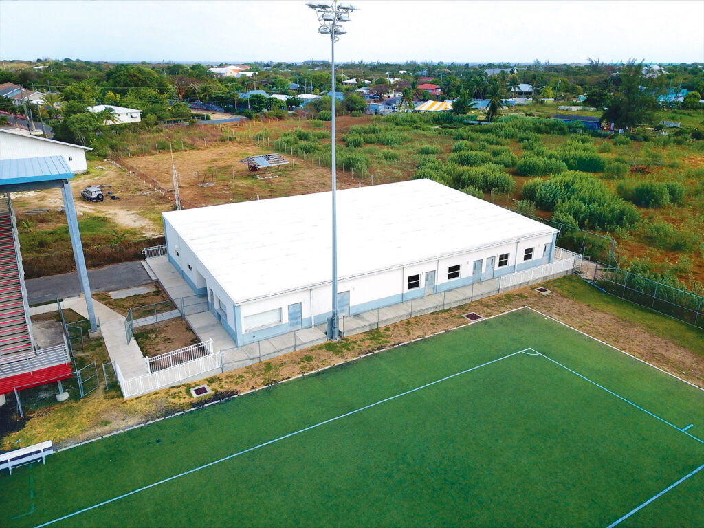 Ed Bush Stadium Changing Room Facilities - Arch & Godfrey | Cayman Islands